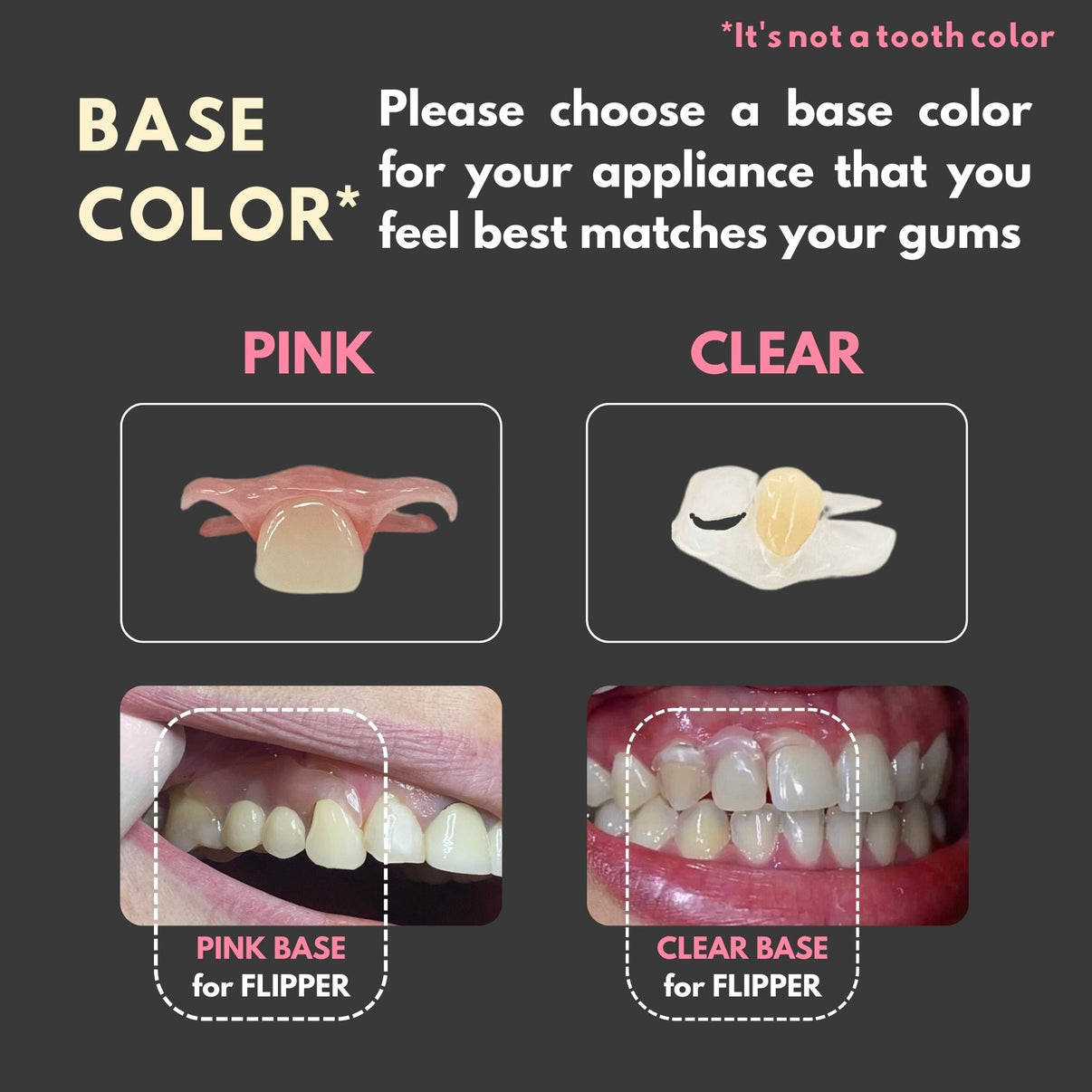 Semi-Flex Flipper for up to 3 Teeth Dental Solution – Smile Boutique NY